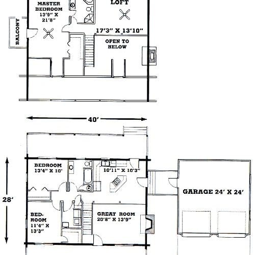Log Home Floor Plans | Log Home Engineering | Custom Blueprints